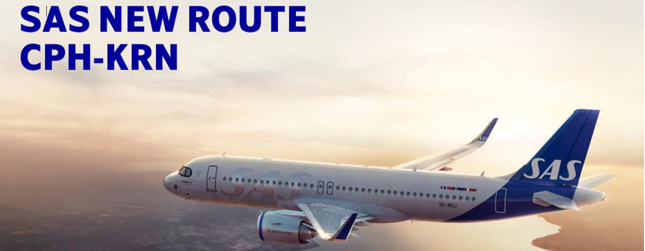 New direct flight Copenhagen-Kiruna - Kiruna Lappland